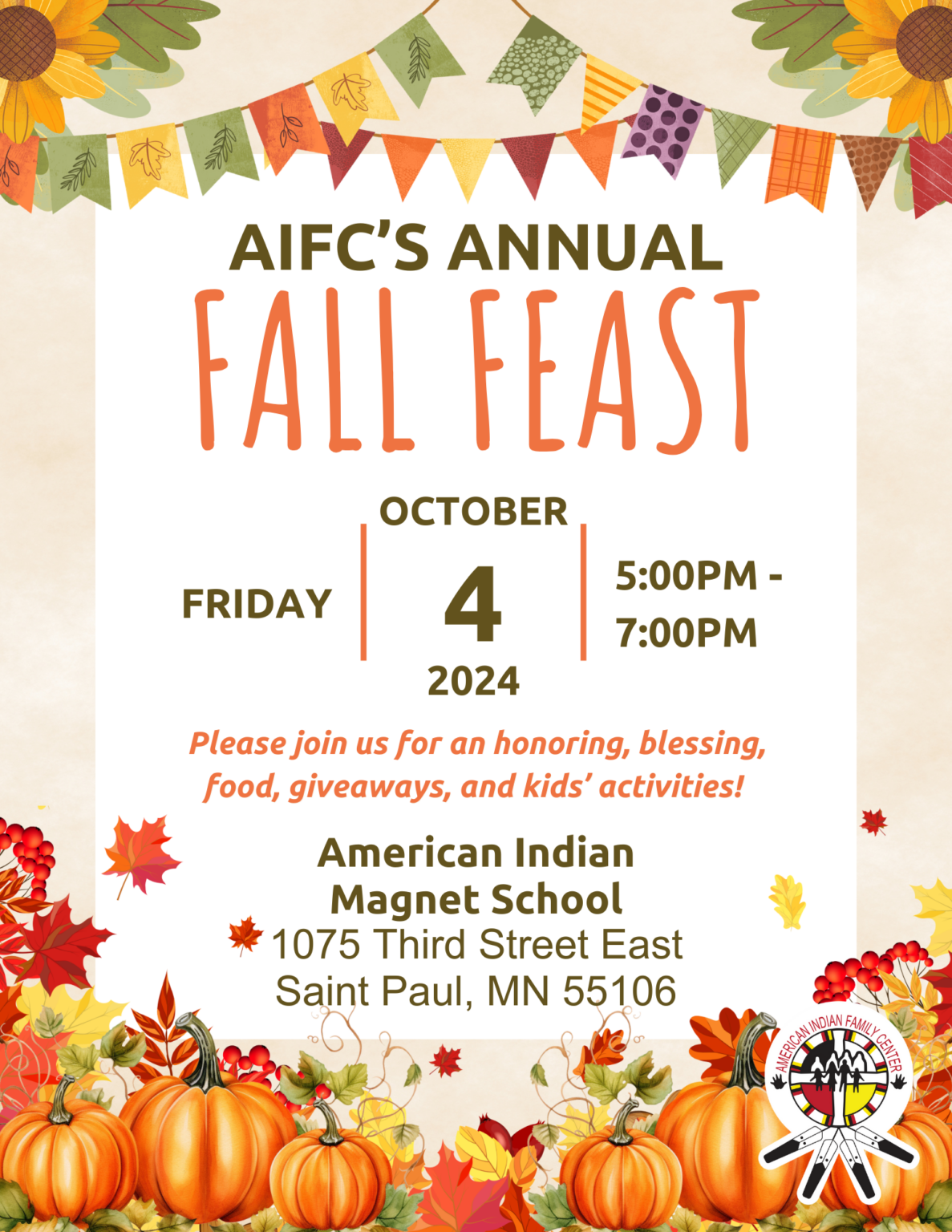 AIFC: Annual Fall Feast 2024 – American Indian Family Center