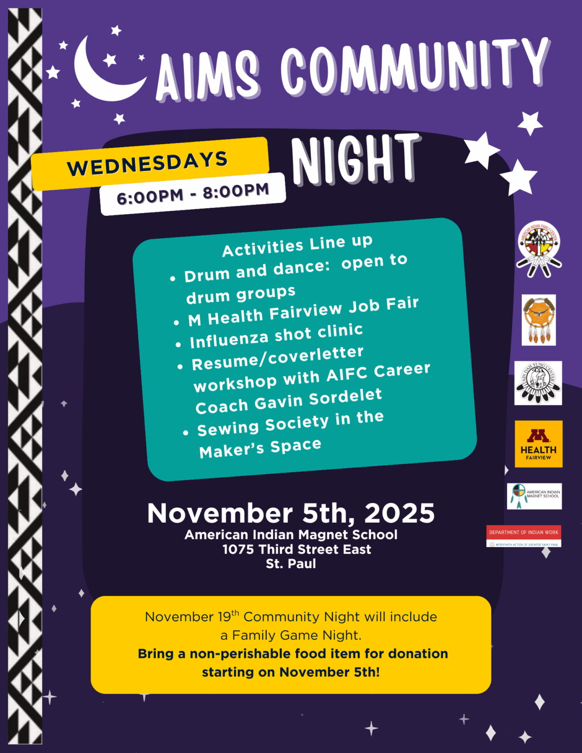 AIMS Community Night – American Indian Family Center